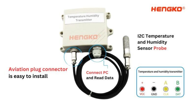 Six-star probe temperature and humidity I2C integrated probe